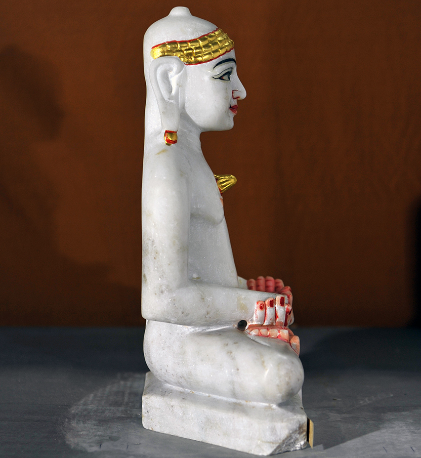 Normal White Simandhar Swami 13” Murti 13N11 | Dada Bhagwan Store