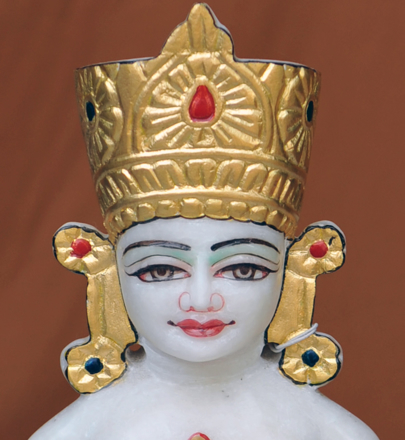 Normal White Simandhar Swami with Mugat 11” Murti 11MG6 | Dada Bhagwan ...