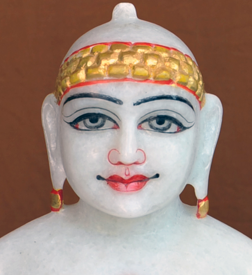 Super White Simandhar Swami 11” Murti 11S36 | Dada Bhagwan Store