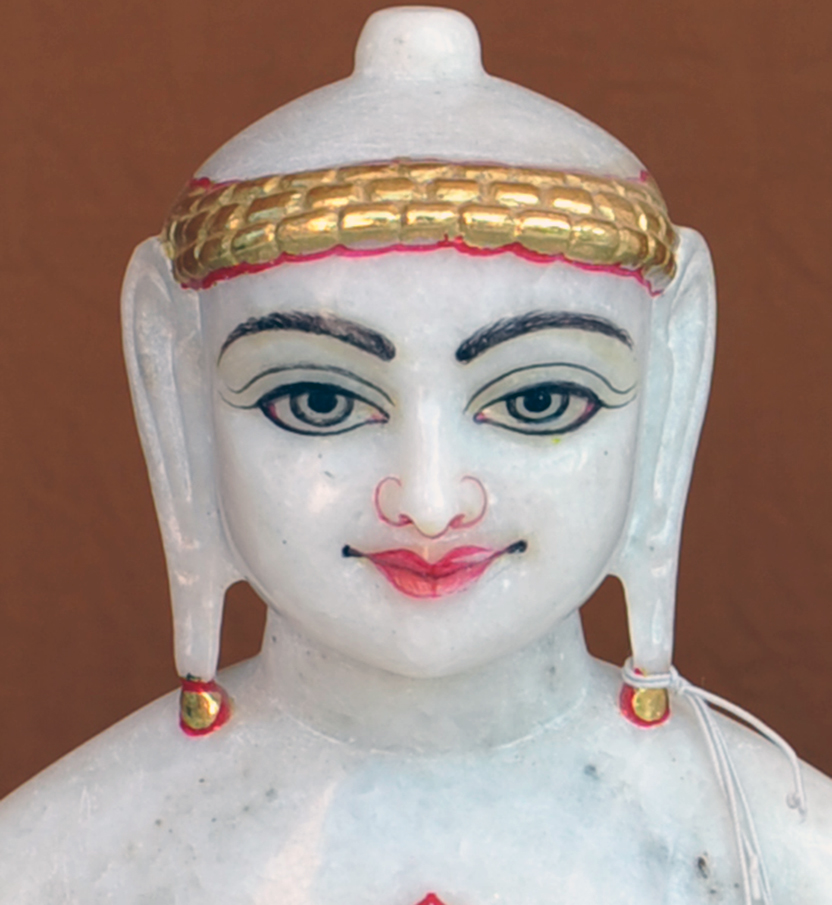 Super White Simandhar Swami 11” Murti 11S39 | Dada Bhagwan Store