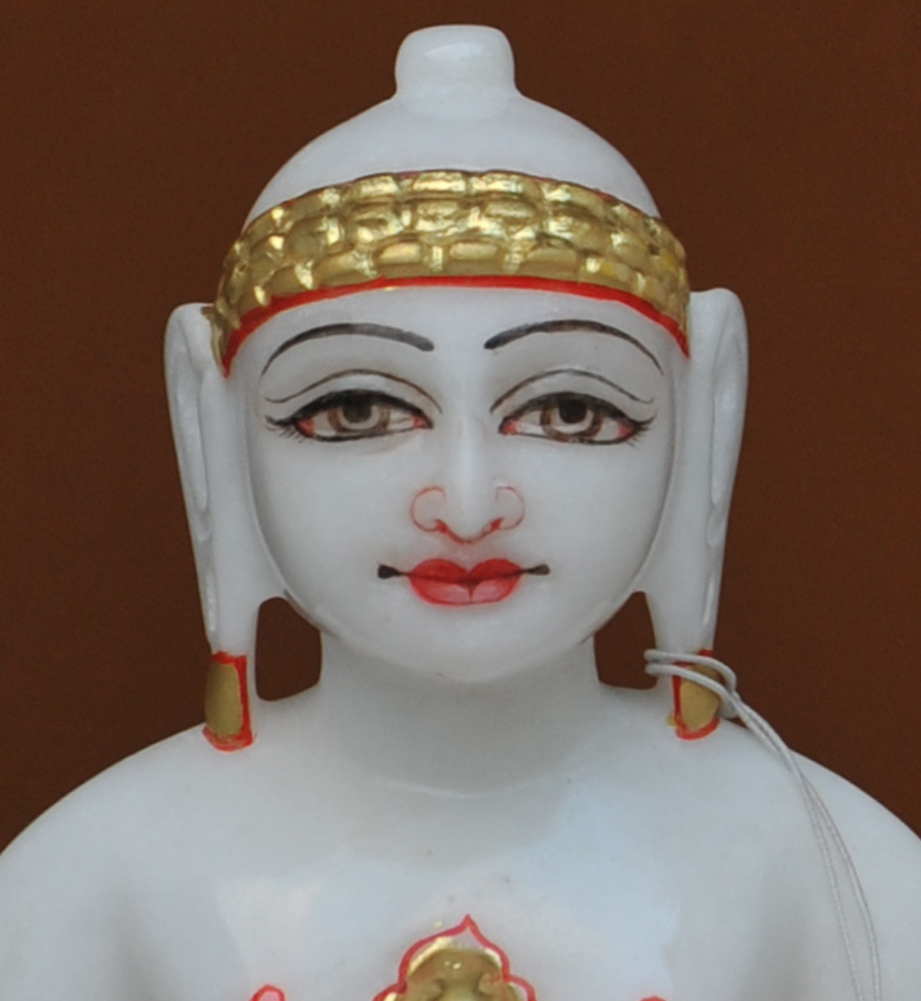 Super White Simandhar Swami 9” Murti 9S34 | Dada Bhagwan Store