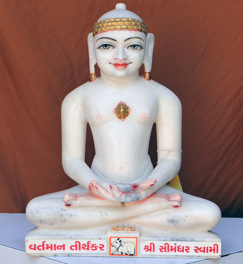 15N9 Normal White Simandhar Swami 15” Murti 15N9 | Dada Bhagwan Store