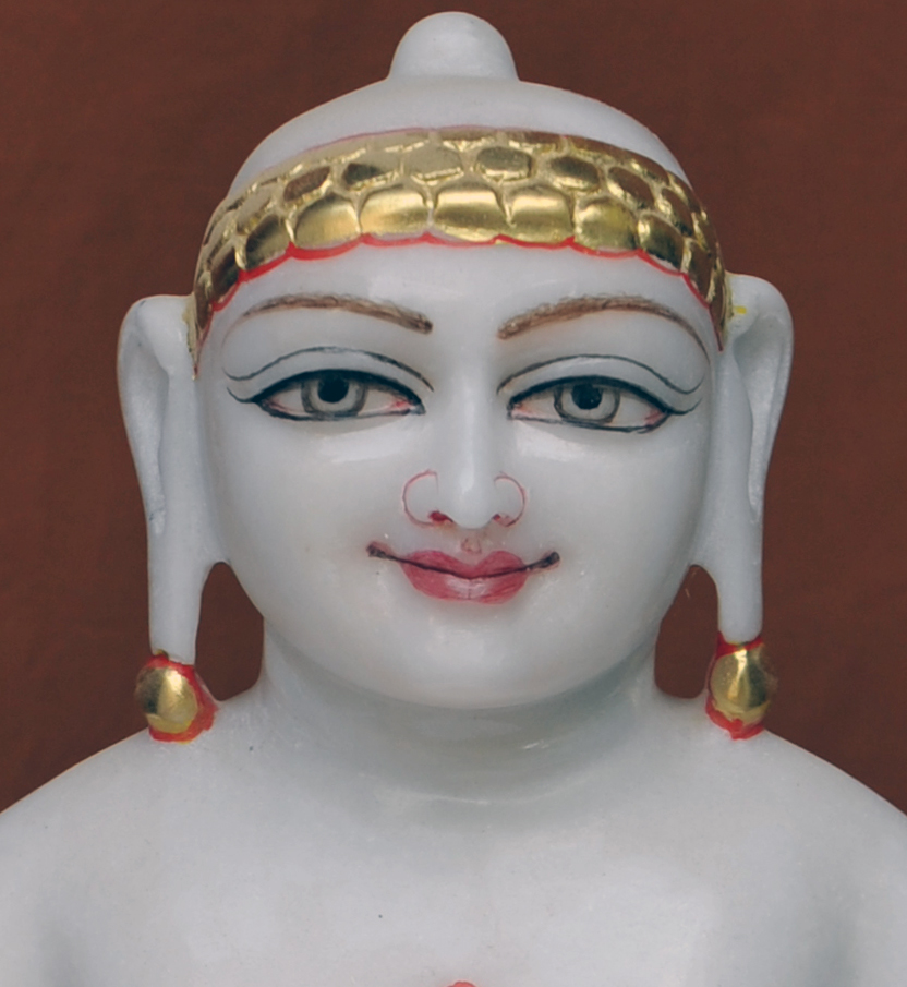13S39 Super White Simandhar Swami 13” Murti 13S39 | Dada Bhagwan Store